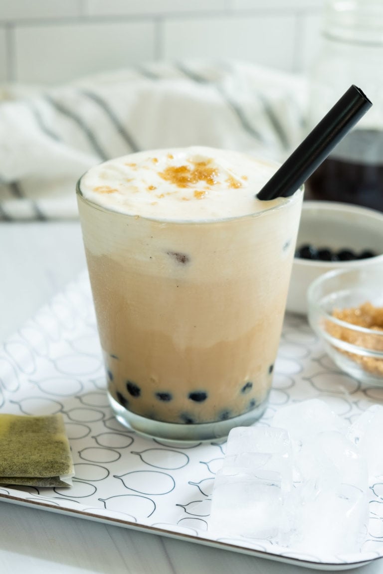 Brown Sugar Boba Milk Tea Recipe With Easy Homemade Brown Sugar Syrup ...